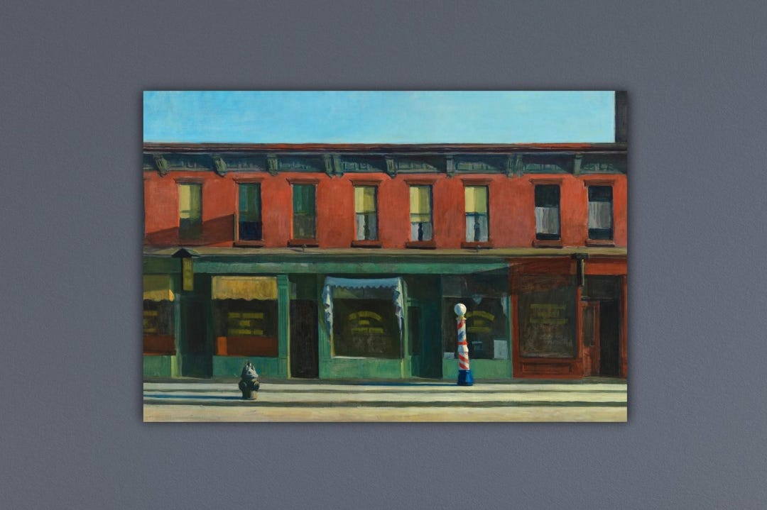 Edward Hopper Early Sunday Morning 1930 Poster Office Decor Hopper ...