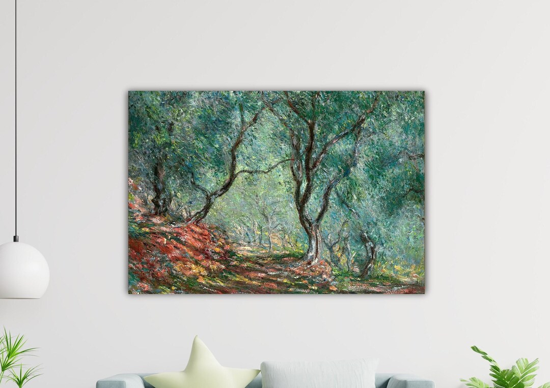 Claude Monet Olive Trees in the Moreno Garden 1984 Poster Gift Home ...