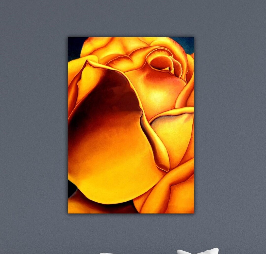 Georgia O'keeffe Yellow Rose Wall Art Okeeffe Poster Museum Art Okeeffe ...