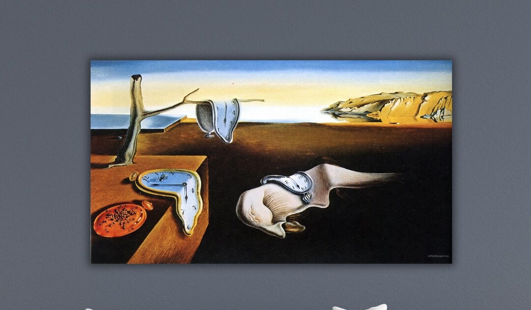 Salvador Dali the Persistence of Memory Poster Salvador Dali Canvas ...