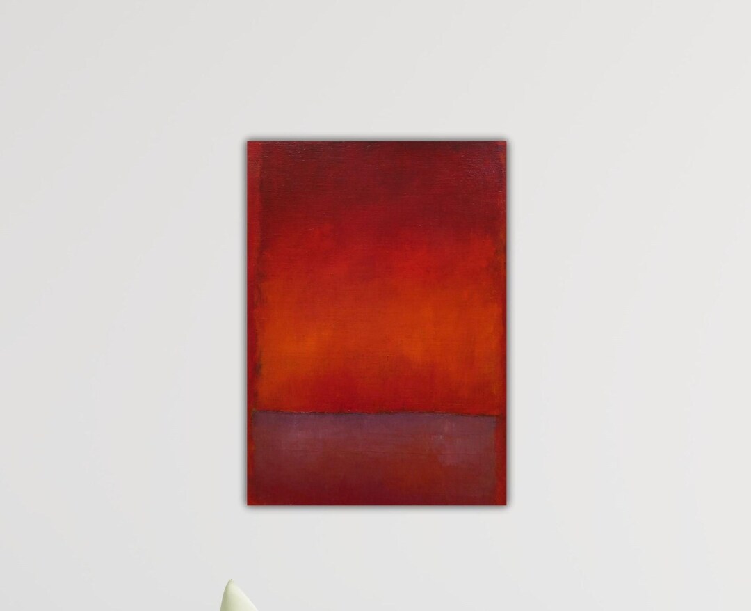 Mark Rothko Red and Dark Red Wall Decor Rothko Wall Art Rothko Poster ...