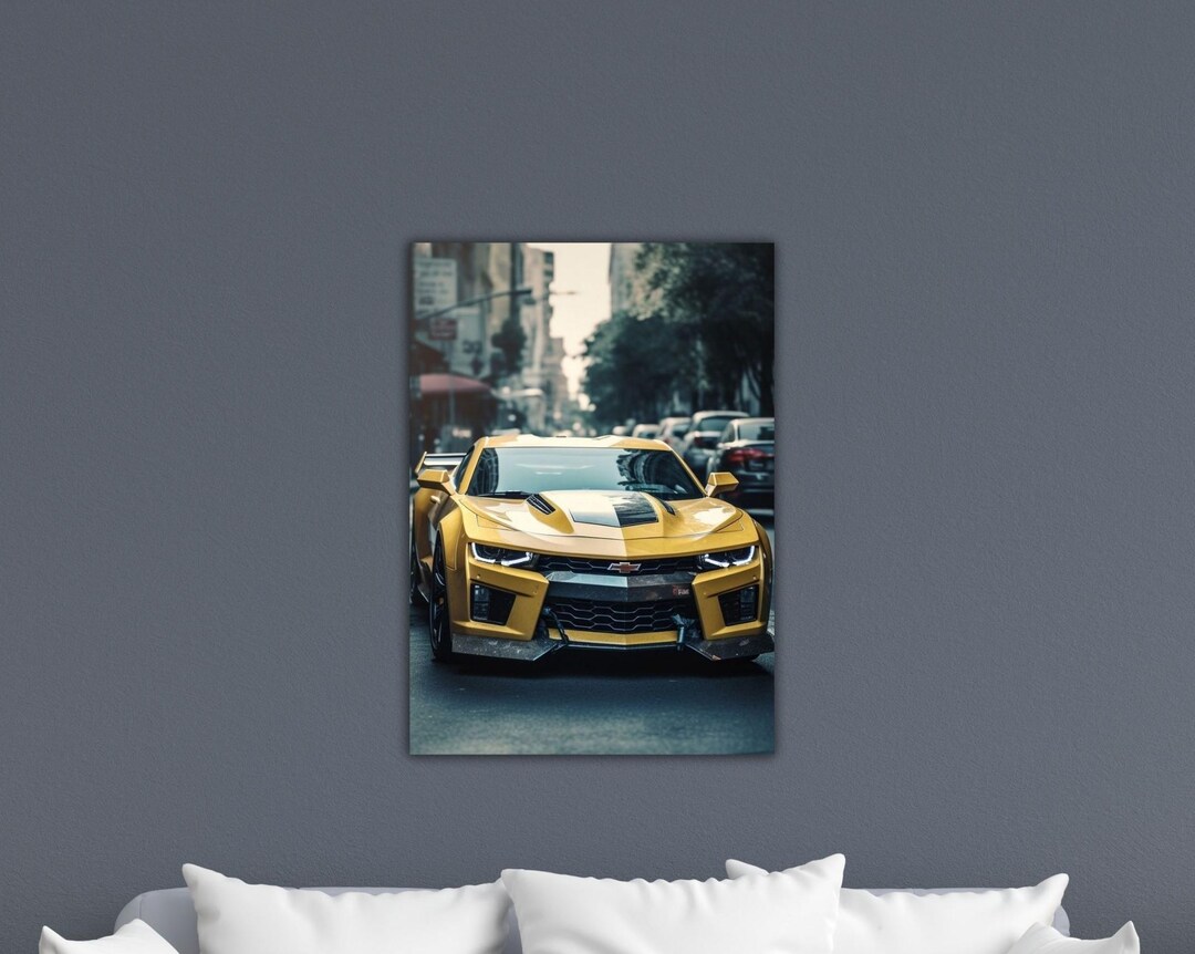 Chevrolet Camaro Supersport Car Canvas Camaro Wall Art Chevrolet Poster ...
