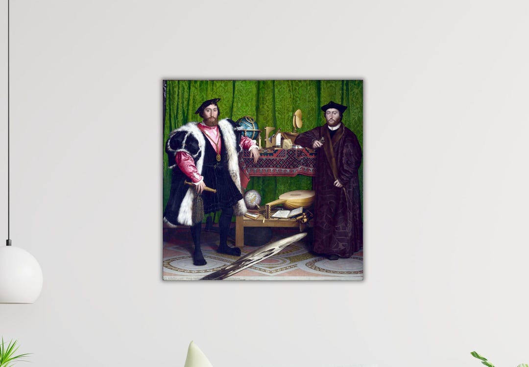 Hans Holbein the Younger Painting the Ambassadors 1533 Poster Holbein ...