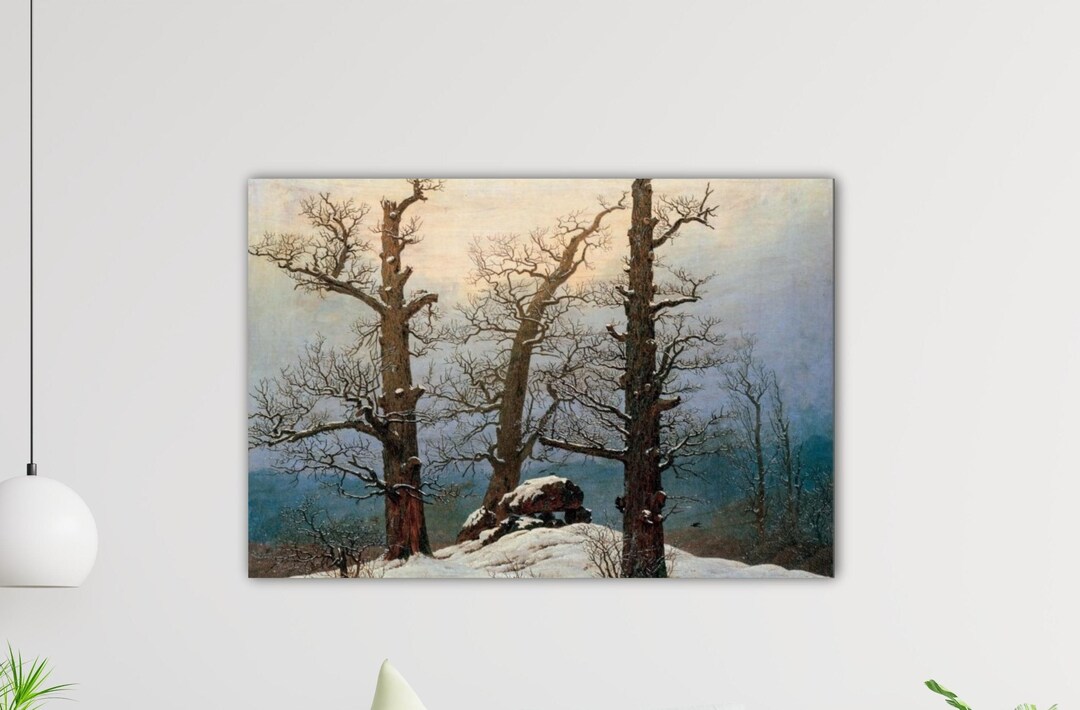 Caspar David Friedrich Cairn in Snow 1807 Poster Caspar Friedrich ...