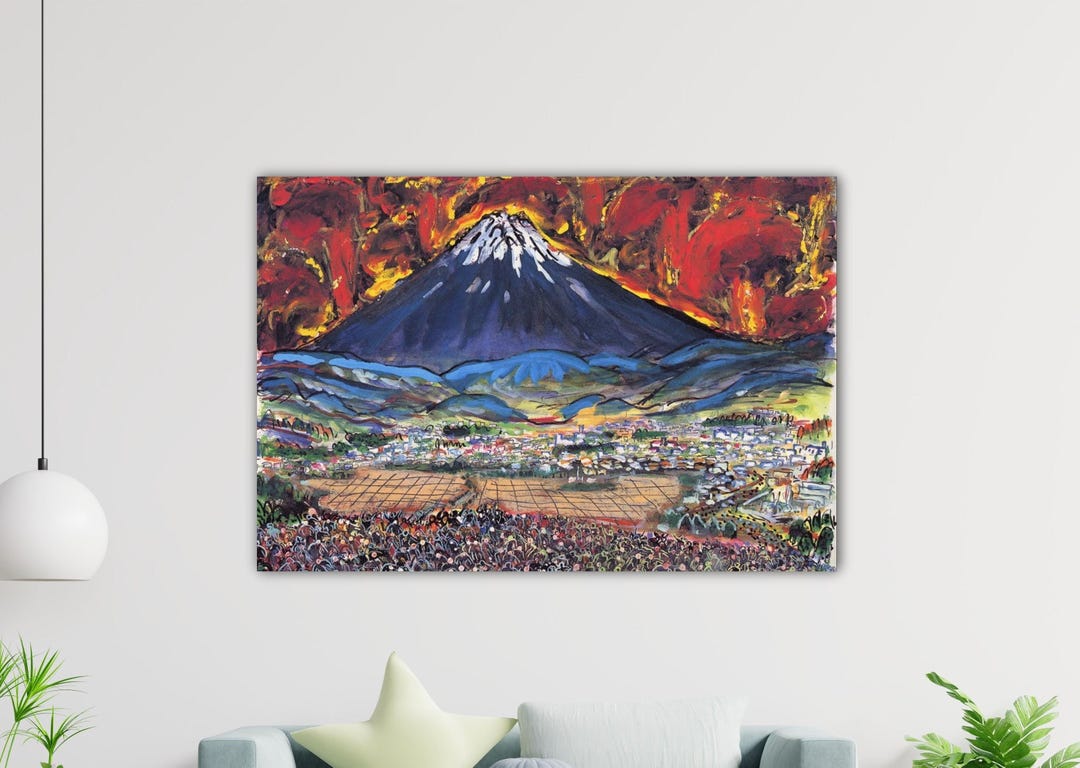 Akira Kurosawa - Fuji Mount Wall Art Kurosawa Canvas Akira Printing ...