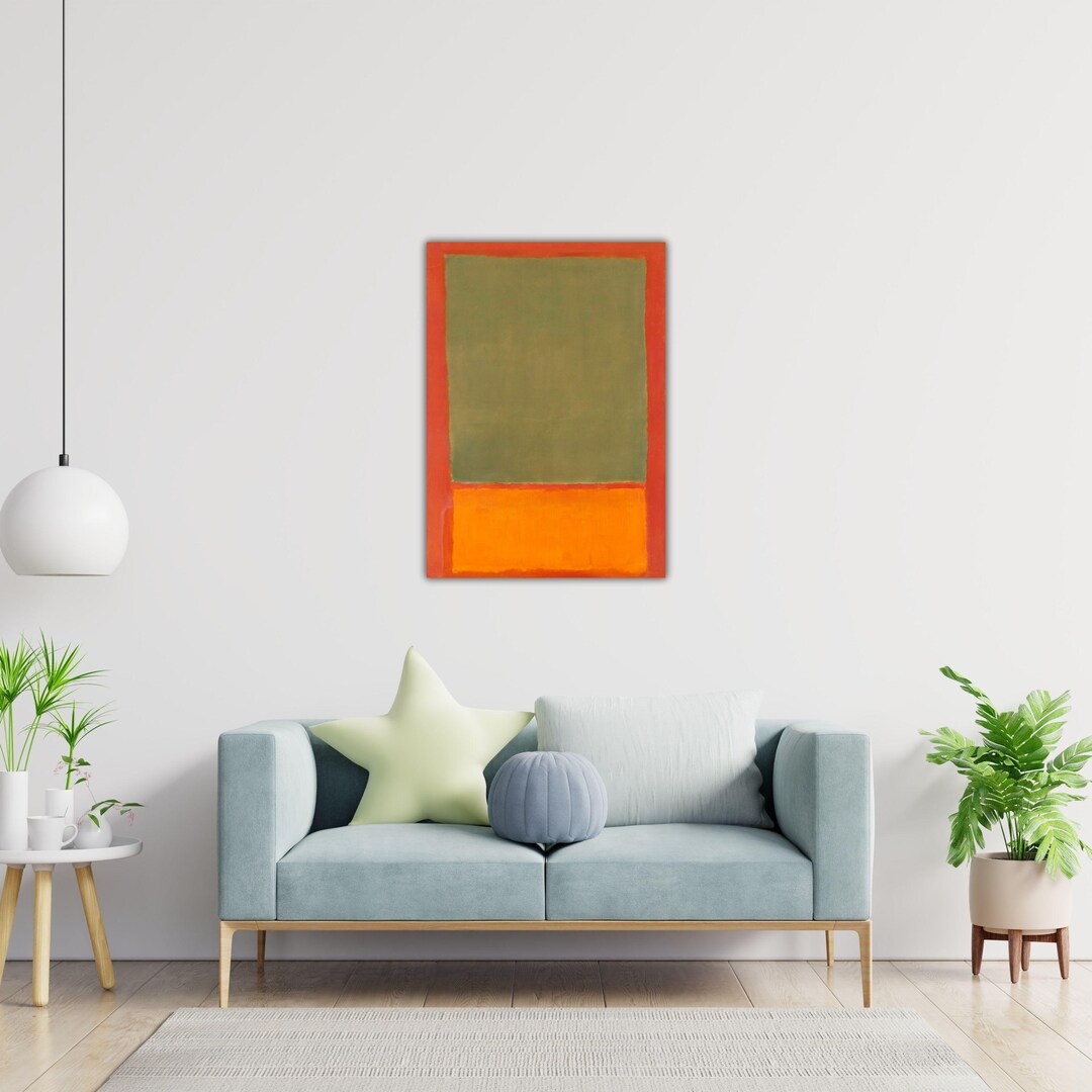 Mark Rothko Green and Orange Poster Rothko Wall Art Rothko Canvas Mark ...