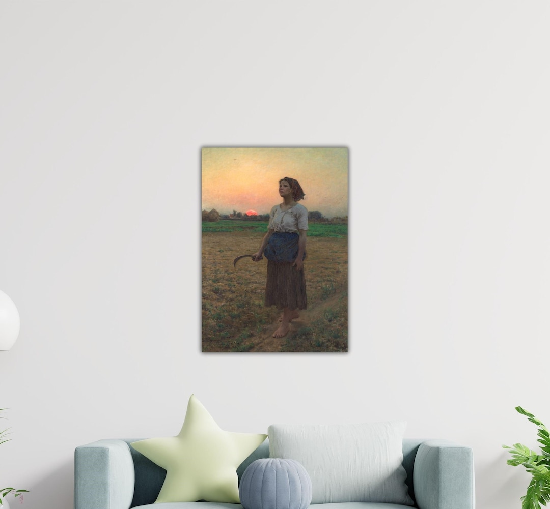Jules Breton The Song Of The Lark 1884 Canvas Jules Breton Poster Jules