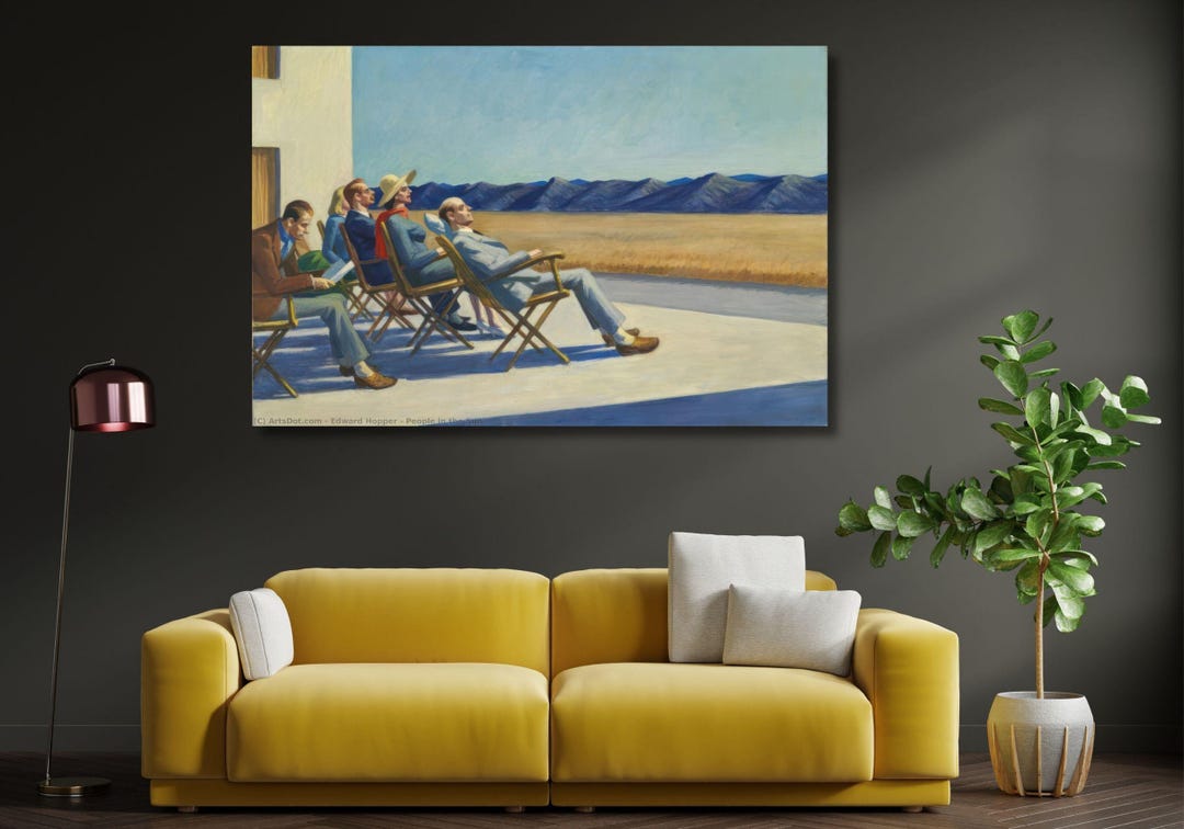People in the Sun Edward Hopper Wall Art,edward Hopper Poster,edward ...