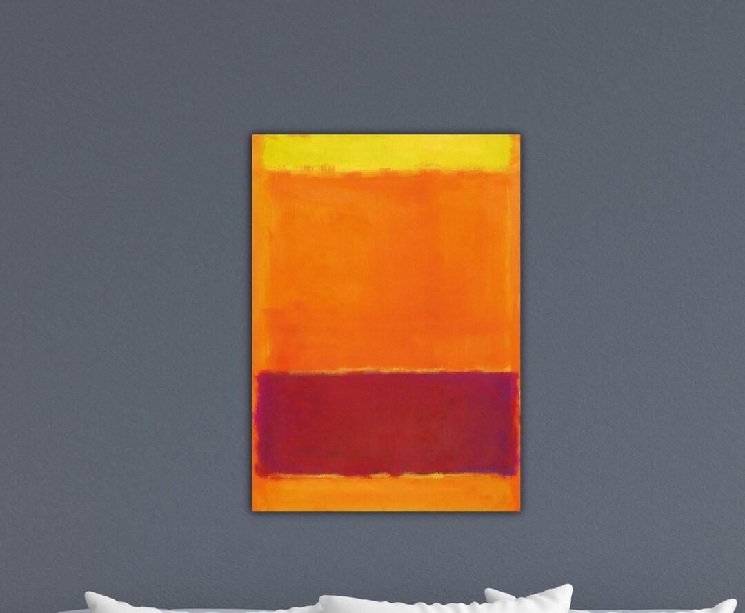 Mark Rothko Orange Red Yellow Wall Decor Rothko Wall Art Rothko Poster ...
