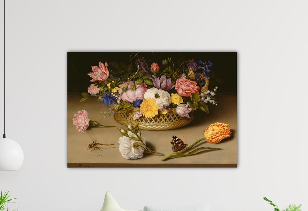 Ambrosius Bosschaert Flower Still Life Poster Bosschaert Canvas ...