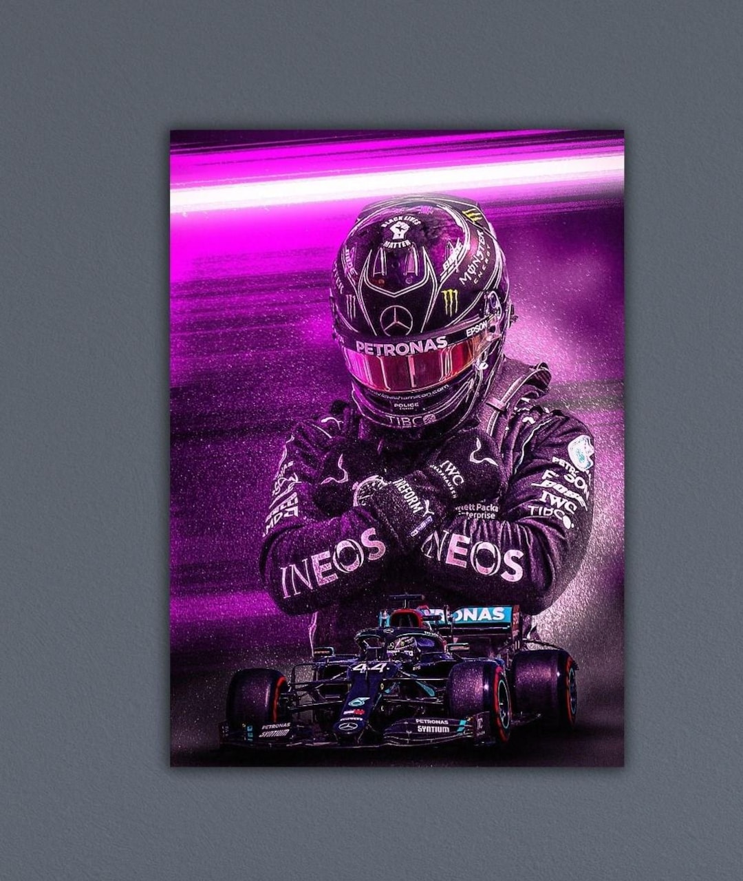 Lewis Hamilton Poster Lover Gift Formula 1 Wall Art Formula 1 Print F1 ...