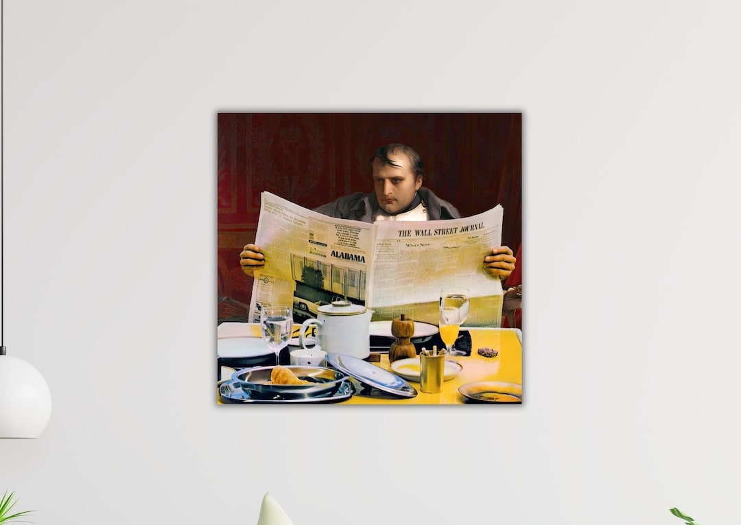Napoleon Bonaparte Breakfast Poster Napoleon Canvas Napoleon Paint ...