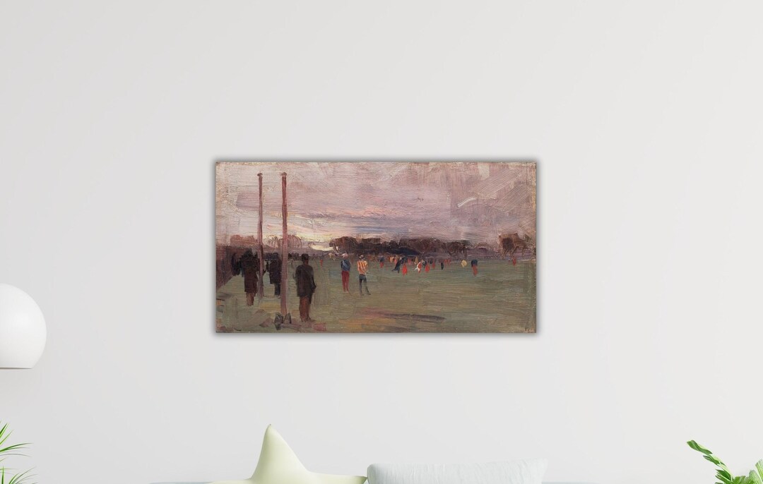 Arthur Streeton - the National Game 1889 Poster Streeton Canvas Arthur ...