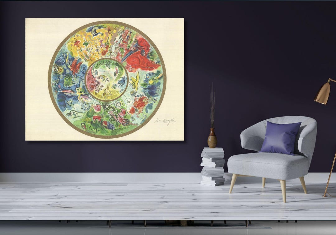 Marc Chagall Painting,marc Chagall Wall Art,chagall Canvas Wall Art ...