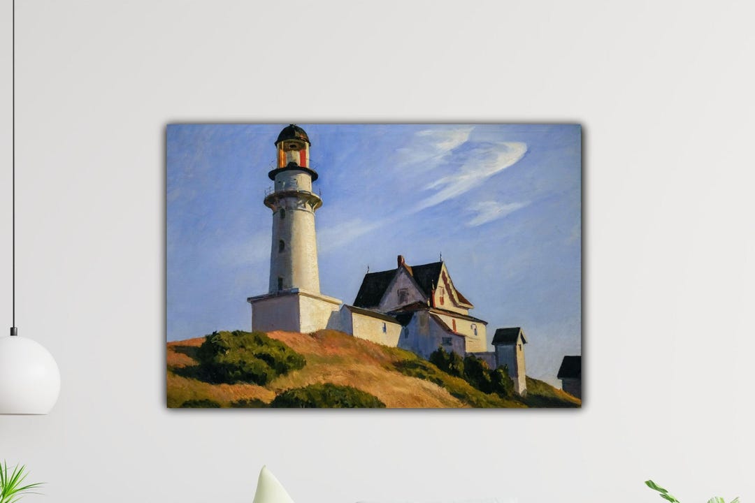 Edward Hopper the Lighthouse at Two Lights Poster Office Decor Hopper ...