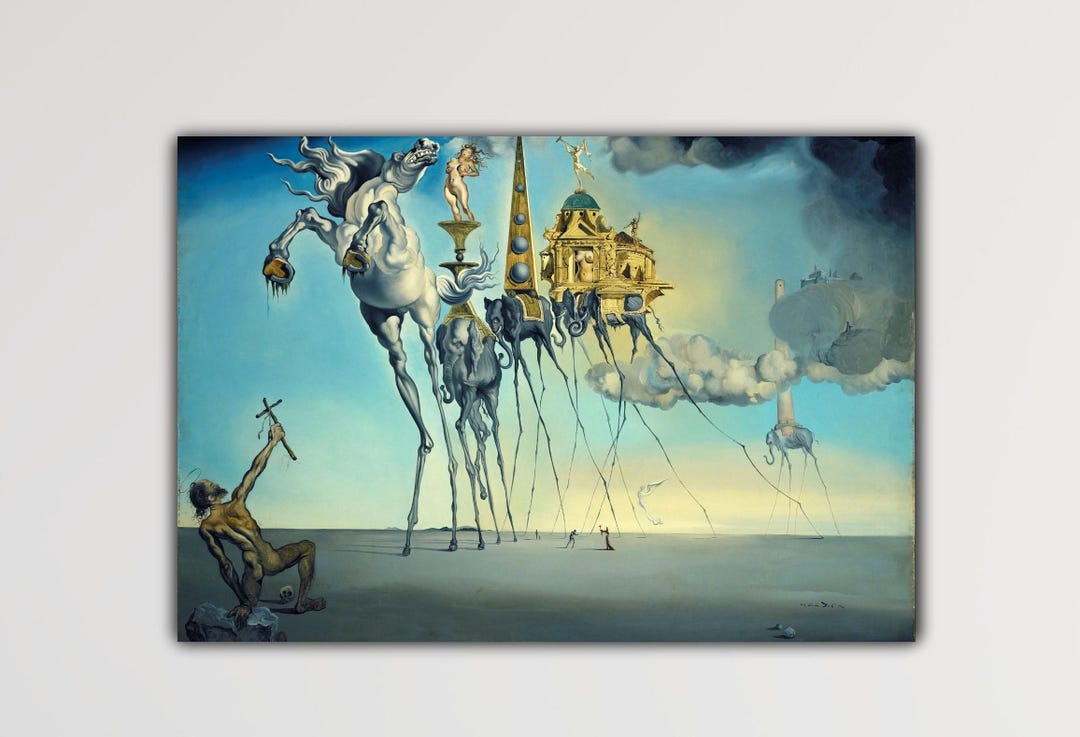 Salvador Dali the Temptation of Saint Anthony Poster Salvador Dali ...