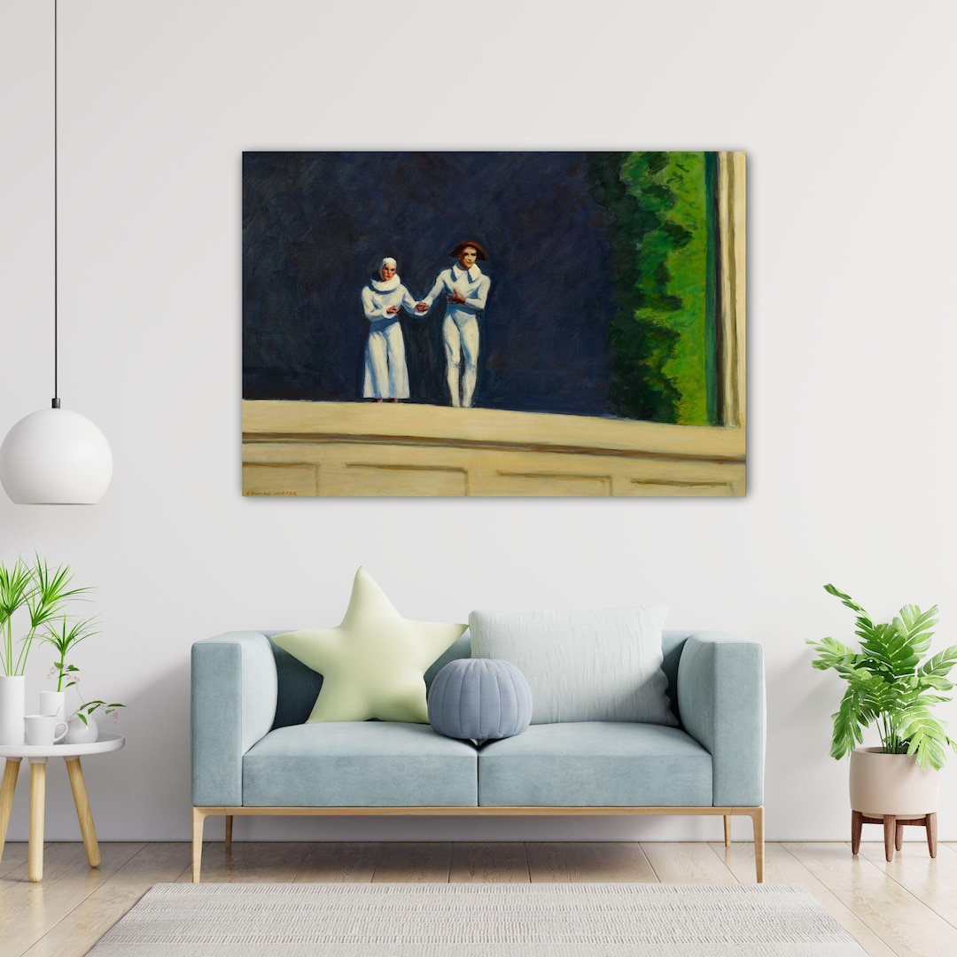 Edward Hopper Two Comedians Poster Office Decor Hopper Canvas Hopper ...