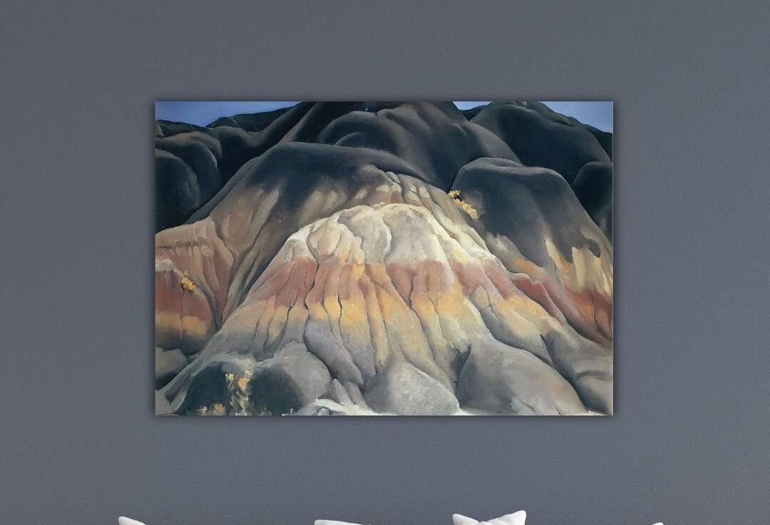 Georgia O'keeffe Grey Hills 1941 Canvas O'keeffe Office Painting O ...
