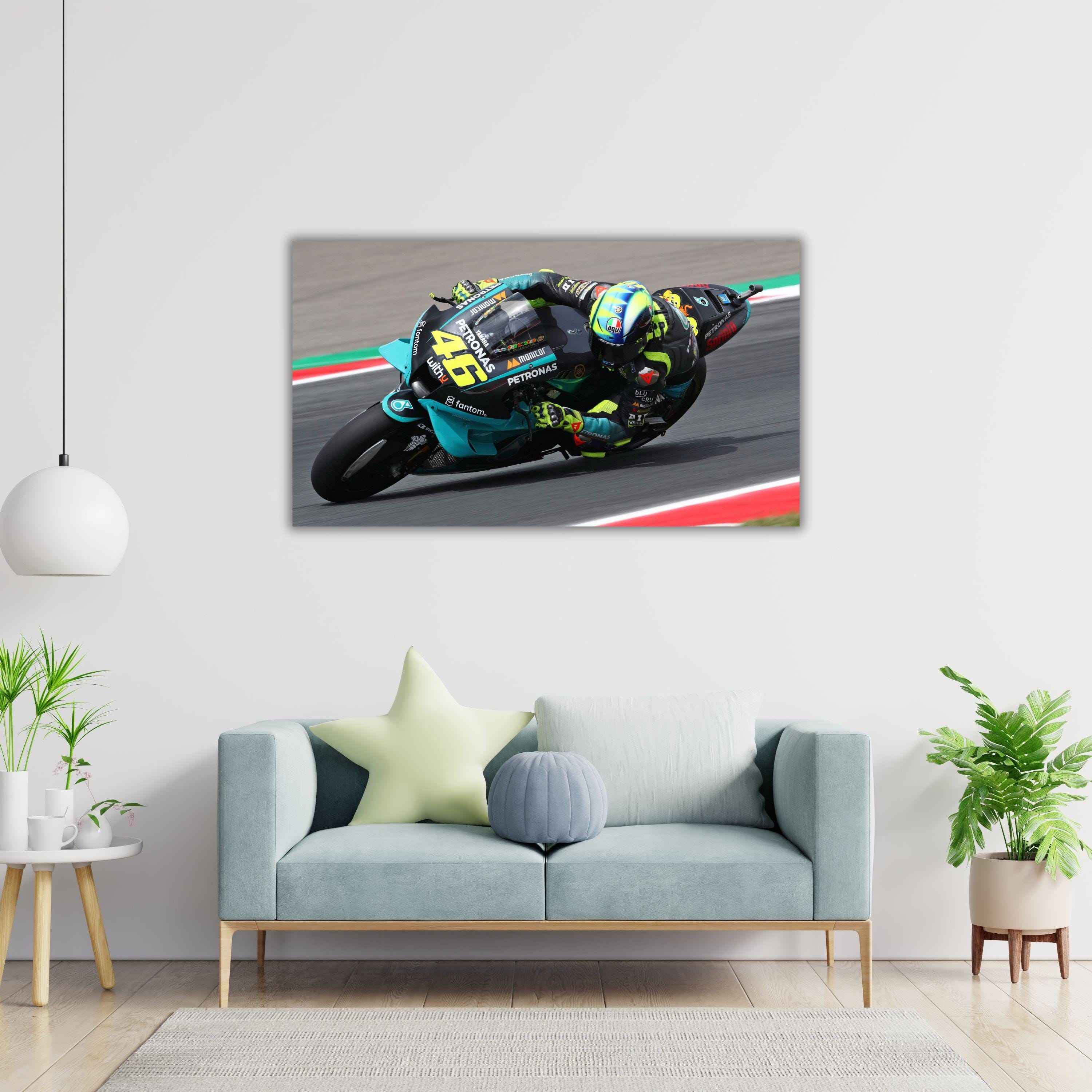 Valentino Rossi Poster Man Cave Decoration Motogp Wall Art Rossi Wall ...