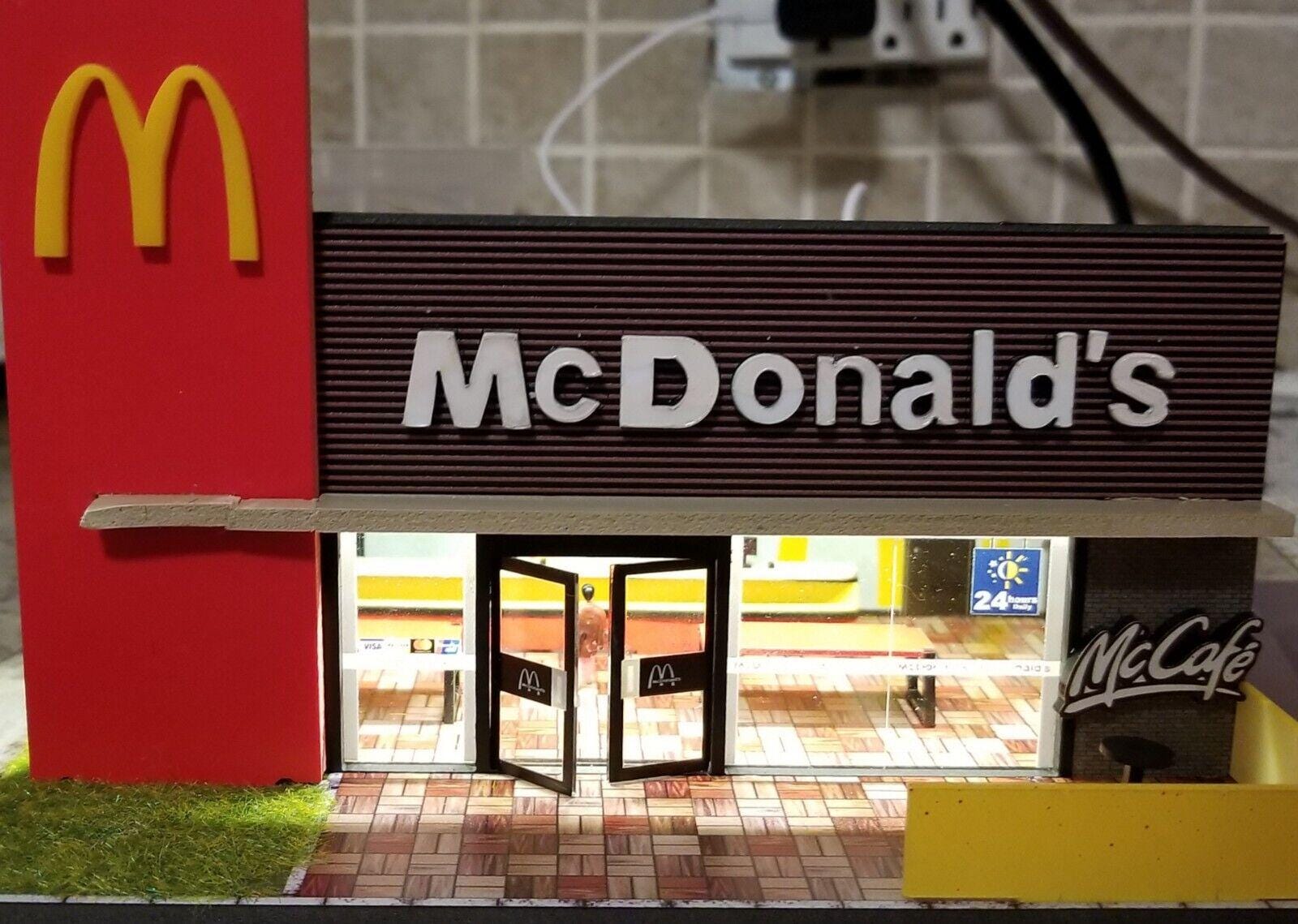 Mcdonald's HO Scale Building Built - Etsy