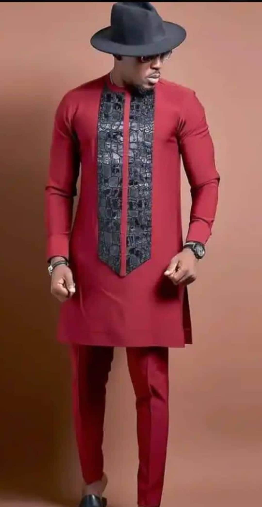 Handmade African Men's Senator Suit: Wedding & Occasion Wear - Etsy