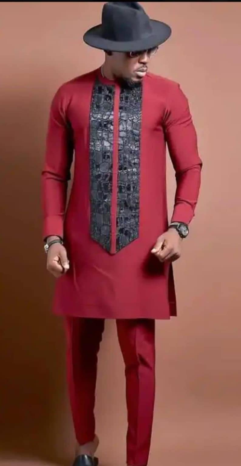 Handmade African Men's Senator Suit: Wedding & Occasion Wear - Etsy
