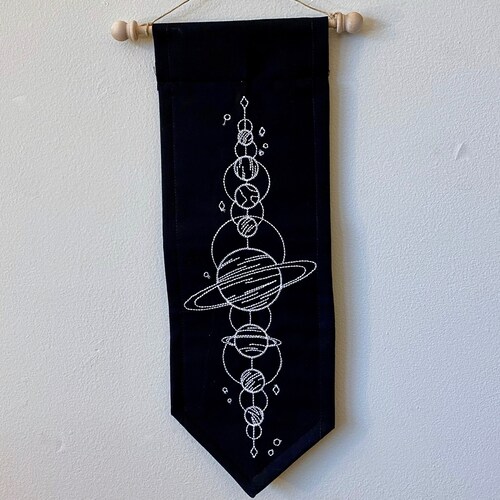Planetary Celestial Banner Pennant Space Banner | Etsy