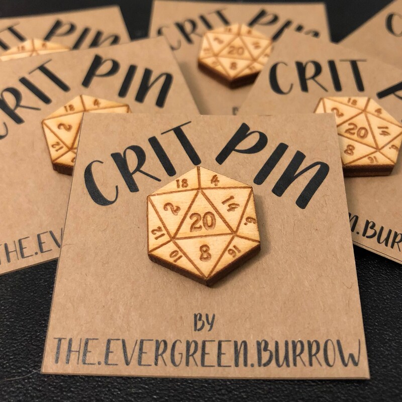 D20 Enamel Pin - Etsy