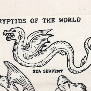 Cryptids of the World Embroidered Banner - Etsy