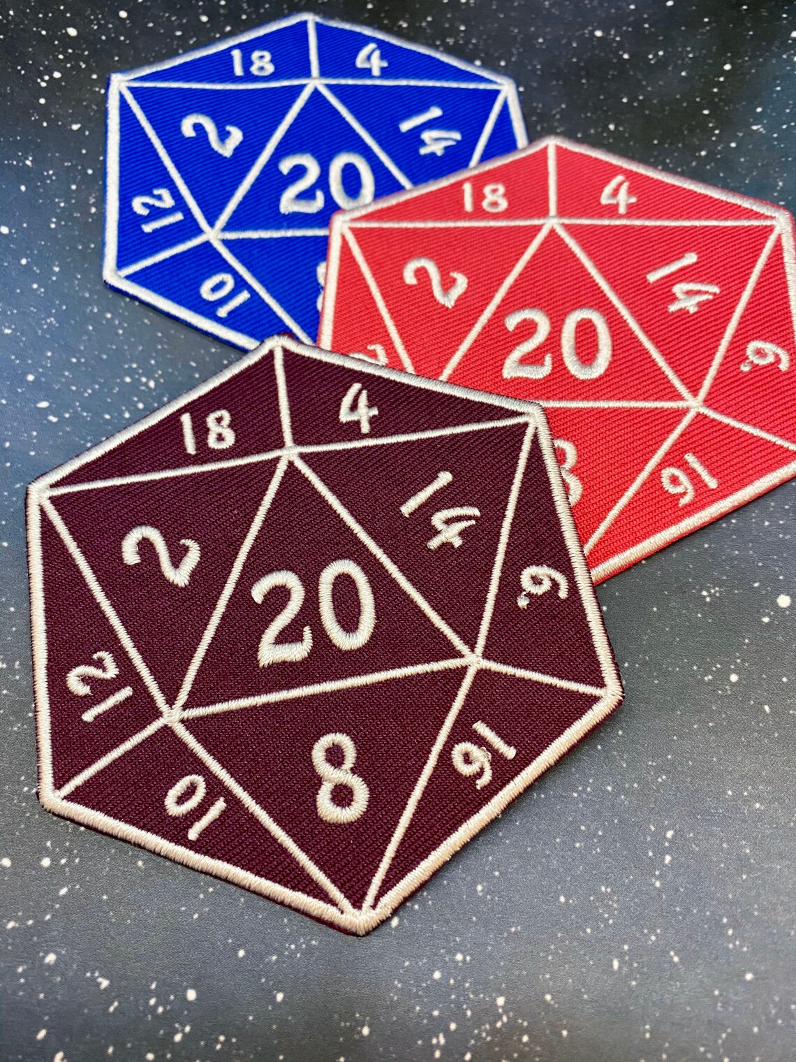 D20 Iron on Patch Tabletop Gaming Patch Gift for Gamers - Etsy