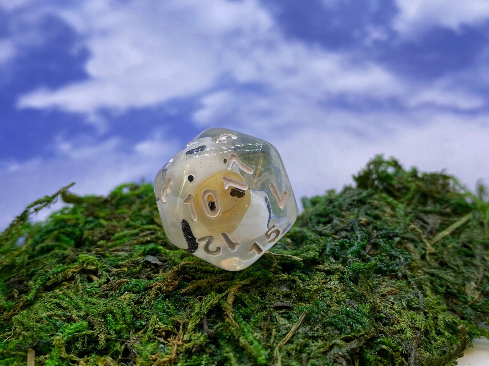 Dairy20 D20 Dice With a Cow Inside Single D20 - Etsy