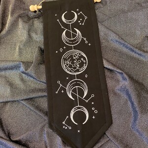 Moon Phase Celestial Banner Pennant Space Banner - Etsy