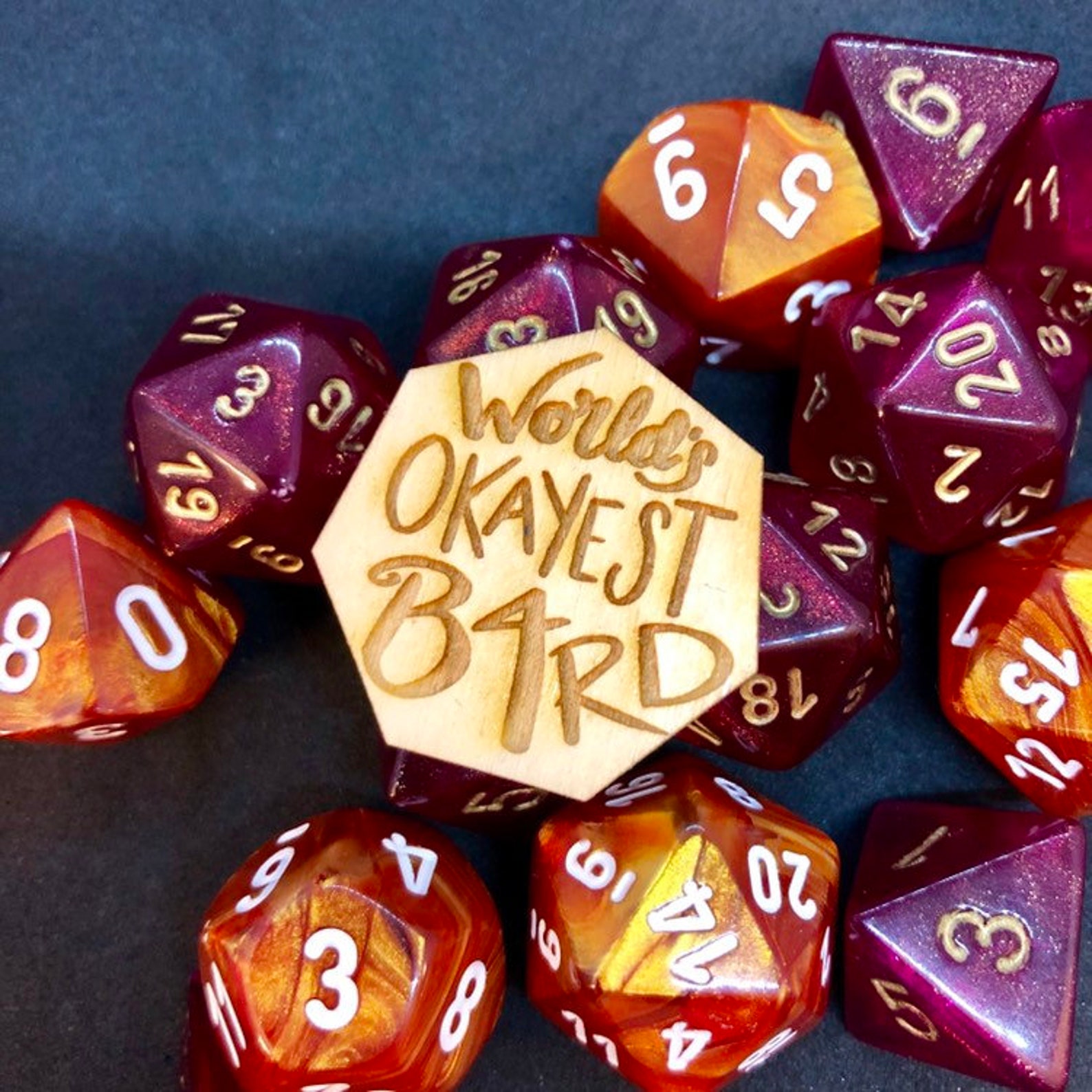 D&D Pin World's Okayest Bard Pin - Etsy