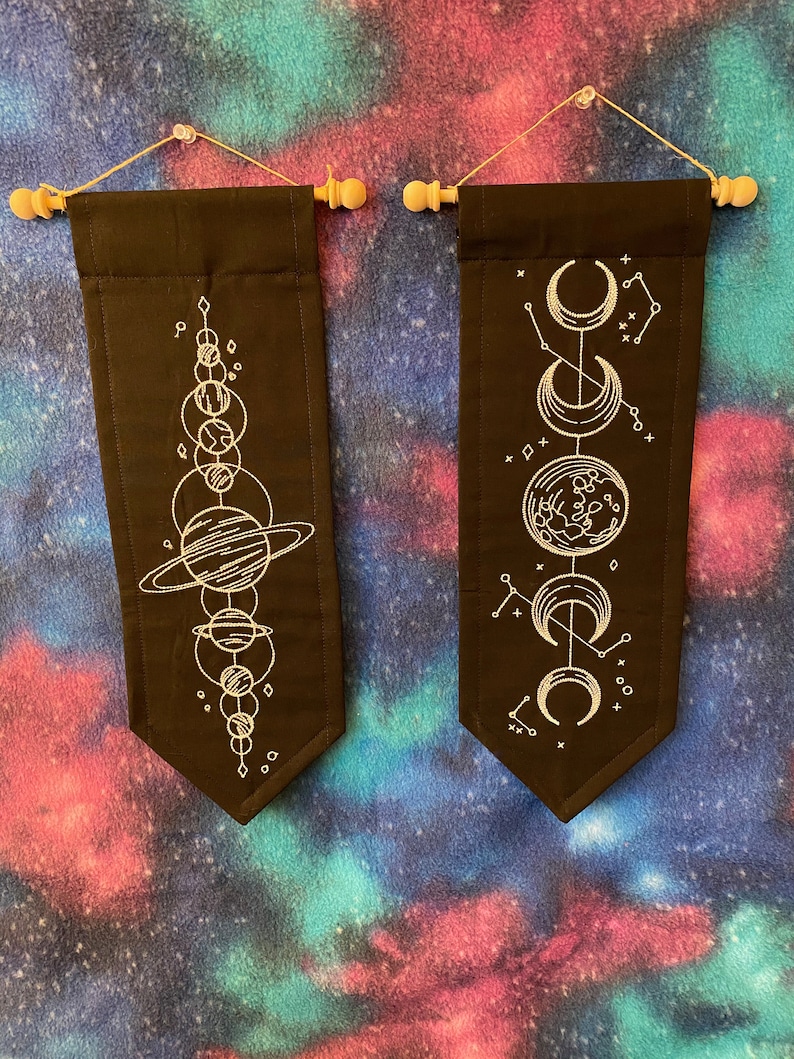 Planetary Celestial Banner Pennant Space Banner - Etsy
