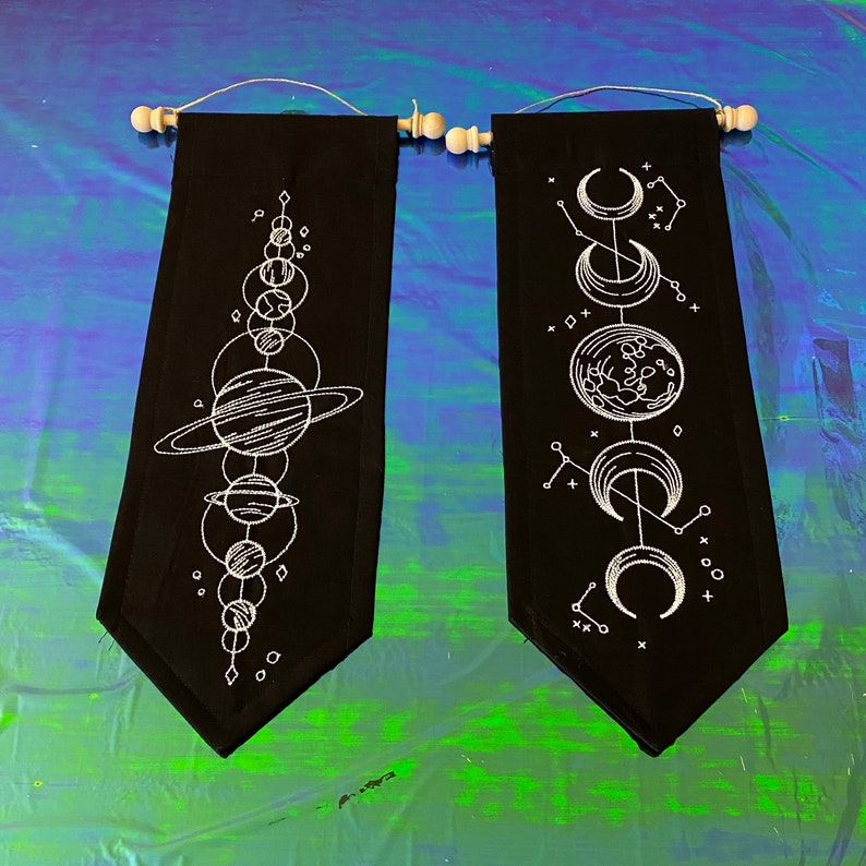 Planetary Celestial Banner Pennant Space Banner - Etsy