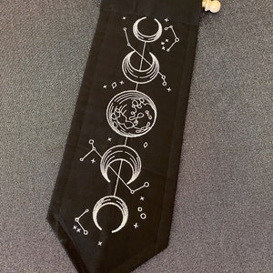 Moon Phase Celestial Banner Pennant Space Banner - Etsy