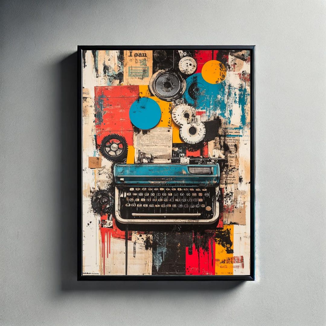Modern Dada Art, Dada Art, Abstract Art, Living Room Wall Art, Gameroom ...