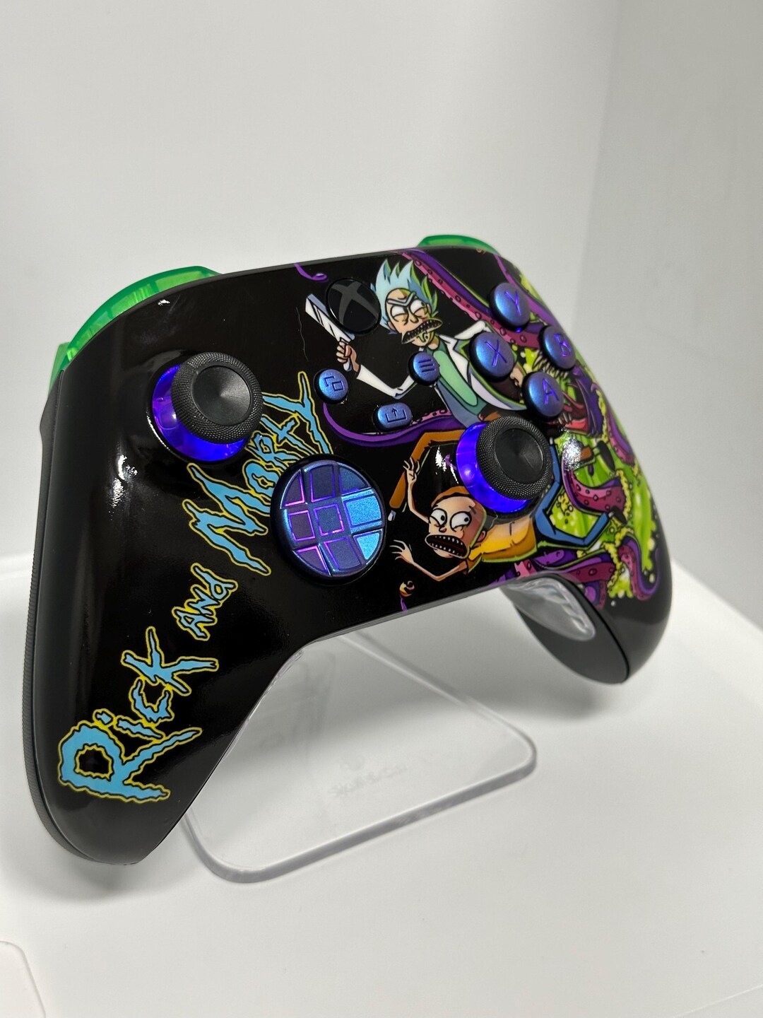 Space Dudes - Rick Morty - LED Custom Xbox Controller or PC Modded TMR ...