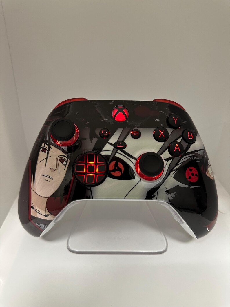 Naruto Itachi Uchiha Custom LED Controller for Xbox PC Modded Anime RGB ...