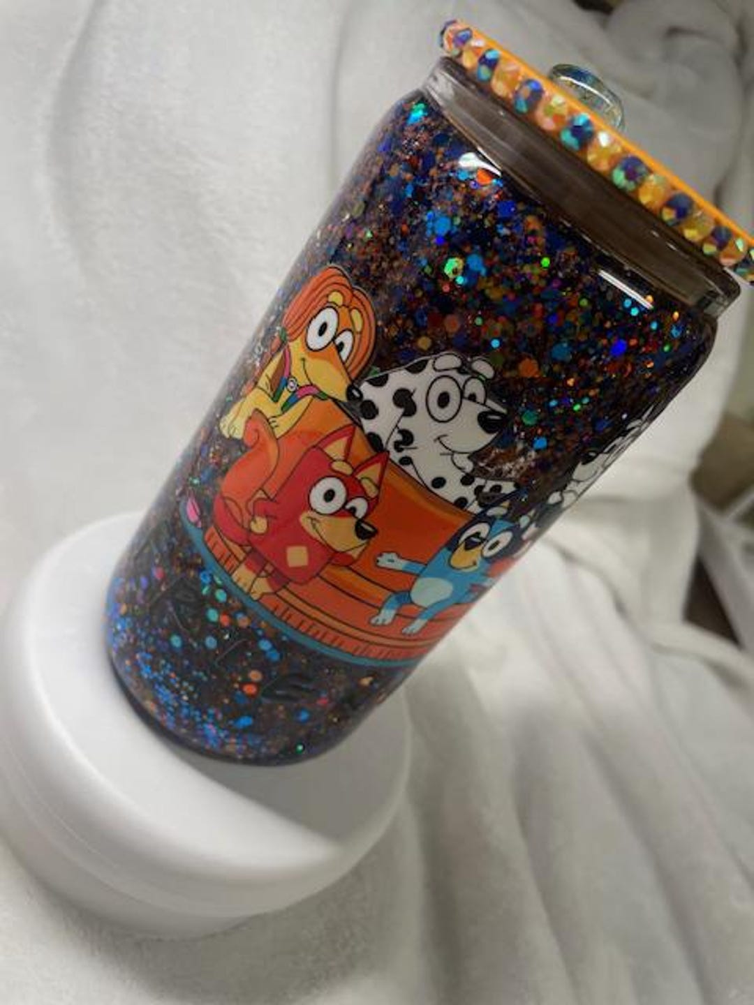 Snow Globe Cup (16oz) "bluey Edition" - Etsy