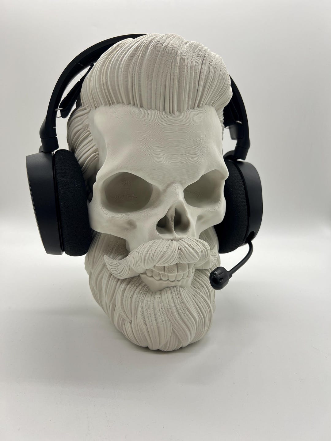 Cool Skull Headphone Holder – Beard Skull | 3D Printed | Strong ...