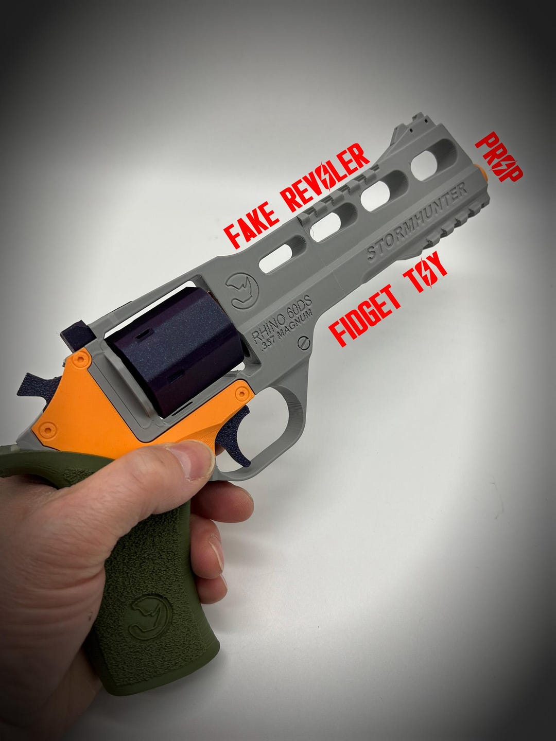 Rhino 60DS Revolver Fidget Spinner Toy - PROP - Etsy