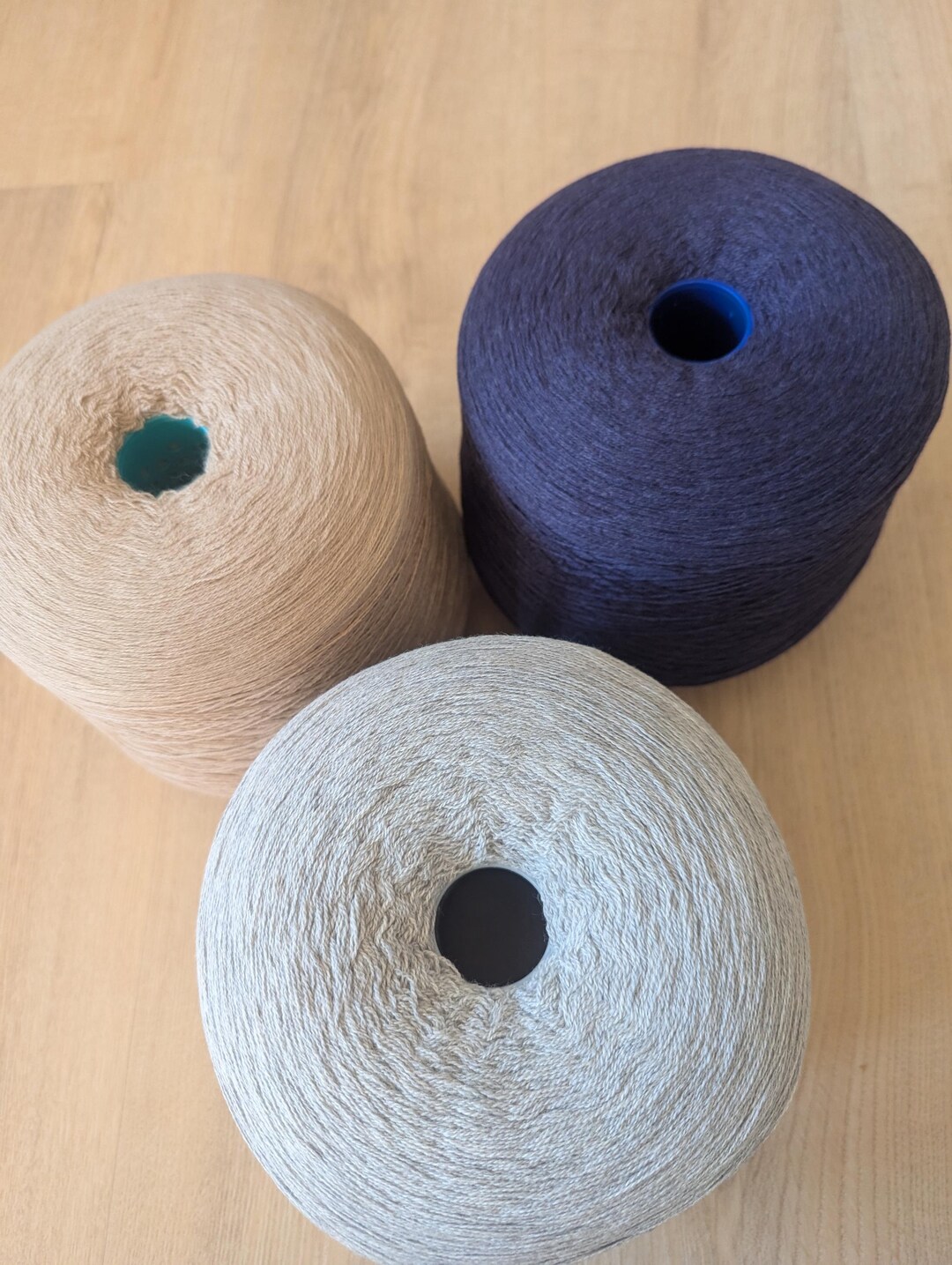 Italian Merino Cashmere Silk Angora 100% Pure Natural Yarn on Cone ...