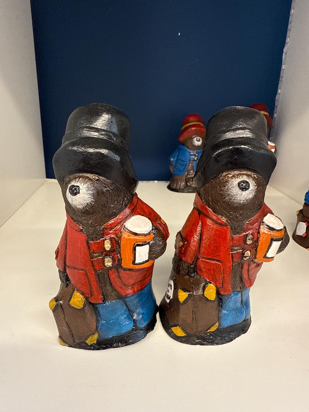 Painted Paddington in His Wellies Plaster of Paris Figure - Etsy UK