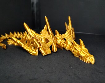 Articulated Bone Dragon More New Colors 3D Printed in PLA - Etsy