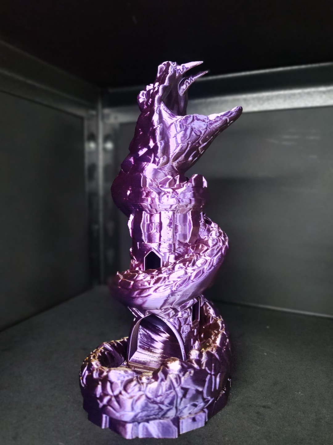 3D Printed Basilisk Dice Tower - Etsy