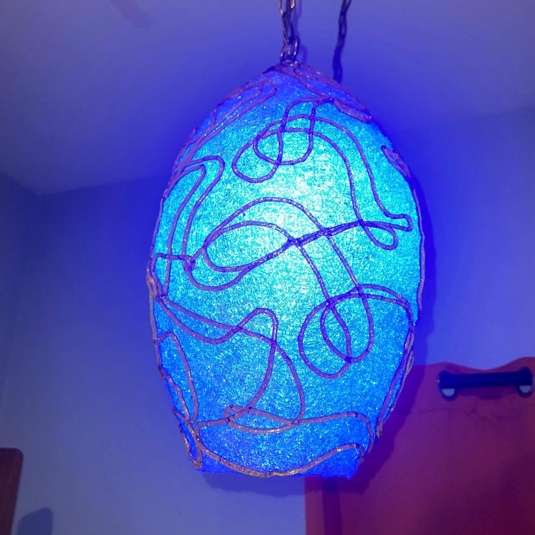 Lucite/acrylic Beehive Spaghetti Chain Lamp HTF 1960s - Etsy