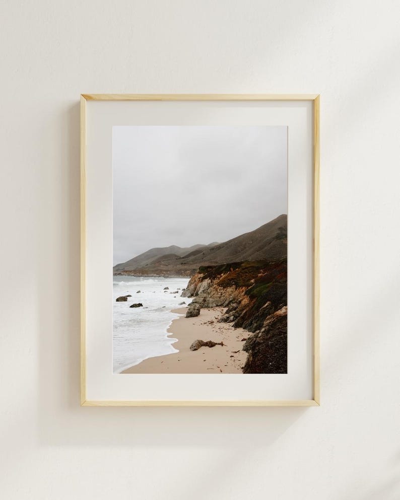 Big Sur Coastal View - Digital Download, Scenic Ocean Landscape ...