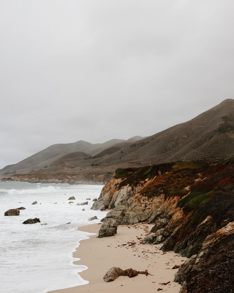 Big Sur Coastal View - Digital Download, Scenic Ocean Landscape ...