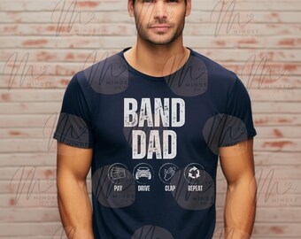Band Dad PNG Digital Download Funny Marching Band Shirt Design Drive ...